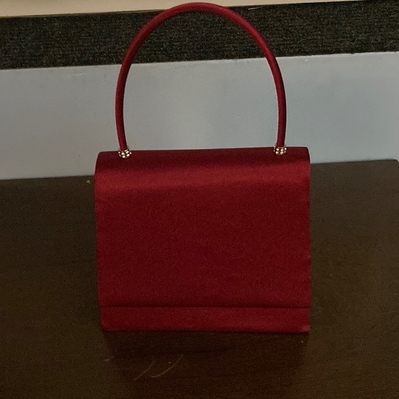 Menbur | Bags | Red Satin Purse | Poshmark